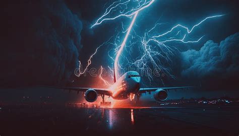 Plane Takes Off During Thunderstorm Lightning Strikes Near Passenger