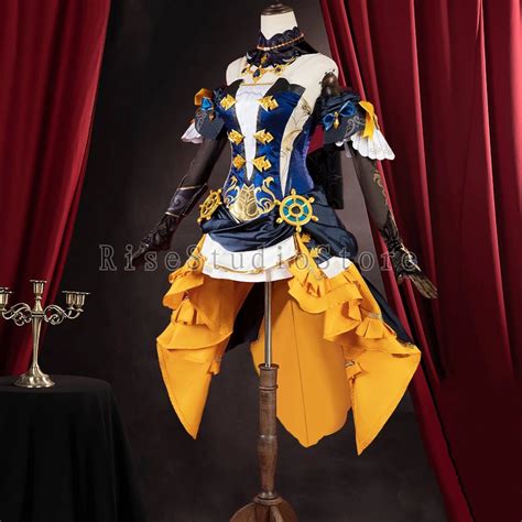 Genshin Impact Navia Cosplay Costume Navia Cosplay Halloween Etsy