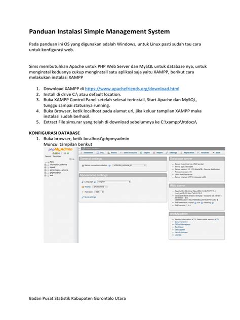 Panduan Instalasi Simple Management System Pdf