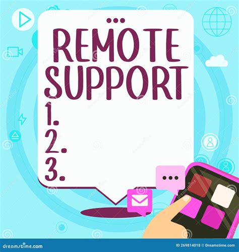 Inspiration Showing Sign Remote Support Business Approach Help End Users To Solve Computer