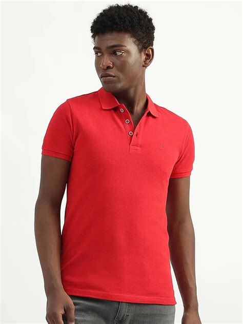 UCB Plain Red Cotton T Shirt G3 MTS16053 United States