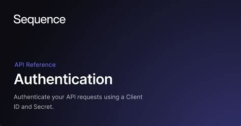 authentication sequence
