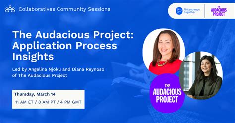 The Audacious Project Application Process Insights Philanthropy Together