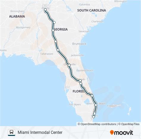 Ruta Greyhound Us0630 Horarios Paradas Y Mapas Miami Intermodal