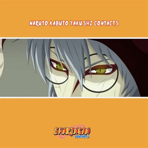 Kabuto Yakushi Cosplay Contacts Yellow Cat Eye Sharingan Contacts