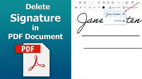 How To Delete Signature From Pdf Document Fill And Sign Using Adobe Acro Adobe Pdf Documents