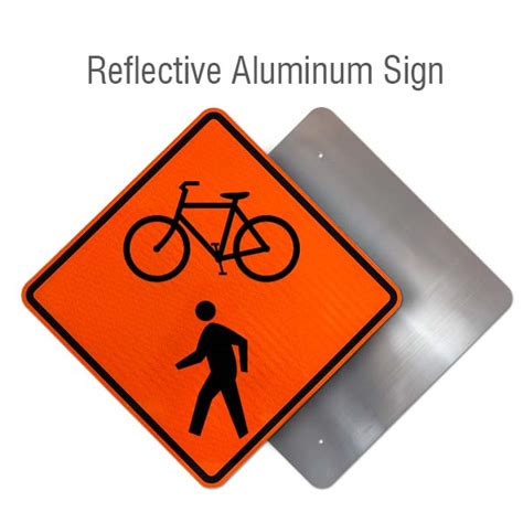 Bicycle And Pedestrian Crossing Sign Save 10 Instantly