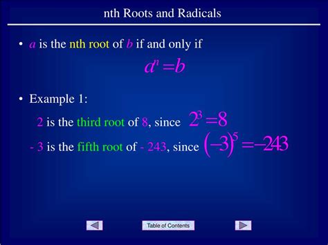Ppt Nth Roots And Radicals Powerpoint Presentation Free Download