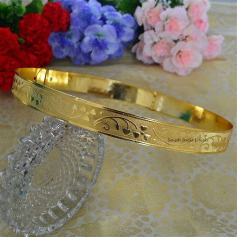 Simple Gold Plated Hip Belt South India Jewels Online Shop
