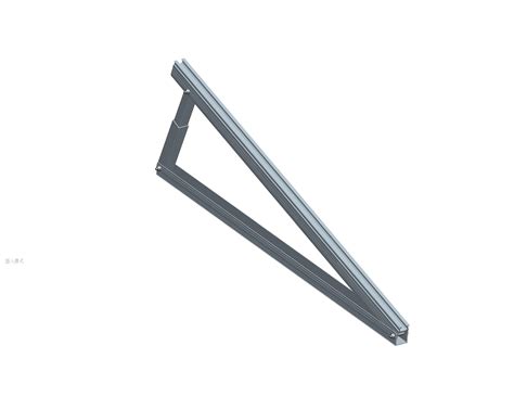 Aluminum Frame Flat Tin Metal Roof PV Mounting Adjustable Structure Triangle Bracket Flat Roof