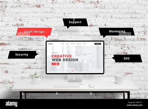 Creative Web Design Agency Page With Ui Ux Design Support Marketing