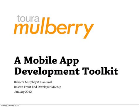 Getting Started With Mulberry Ppt