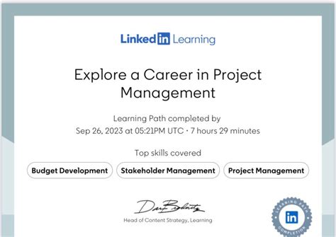 Excited To Announce That Ive Completed The Explore A Career In