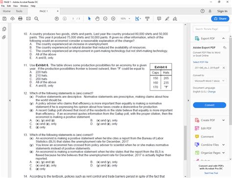 Solved PAGE Adobe Acrobat Reader DC File Edit View Chegg