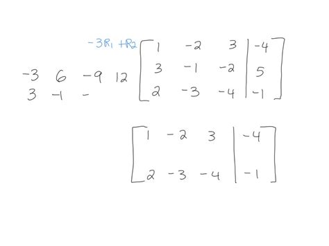 SOLVED Perform The Needed Row Operations That Will Get The First Entry