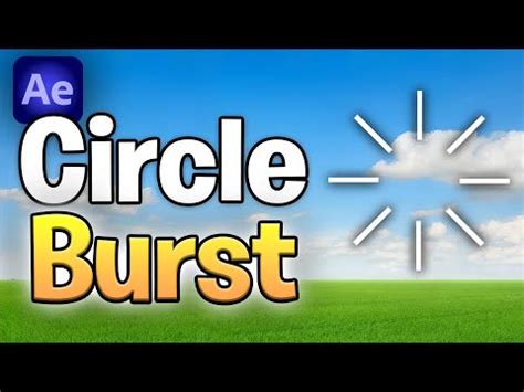 How To Make Circle Burst Animation In After Effects - YouTube