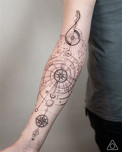 Sacred Geometry Flower Geometric Pattern Tattoo