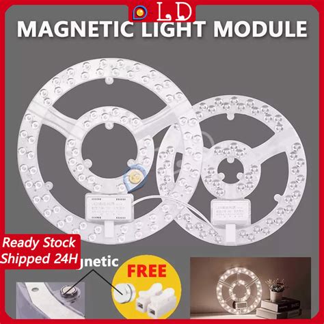 72w Round Led Module Light Magnetic Ceiling Light Lamp Lampu Siling Bulat Circular Tube