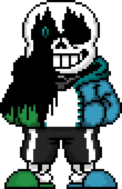 The Cyan Masquerade Cyan Corrupt Pixel Tale Sans A U Credits To The Old