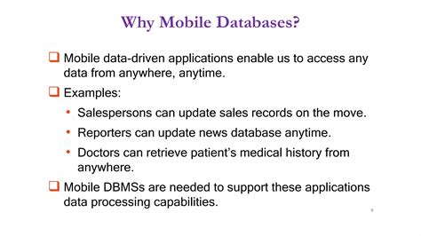 Mobile Databases Pptx