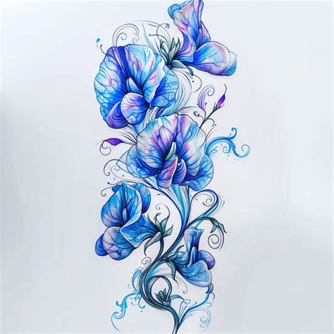 Illuminated Sweet Pea Tattoo Kit Imagella