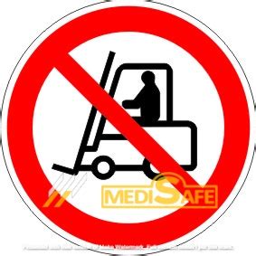 Pictogram Verboden Voor Heftrucks Veiligheids Net