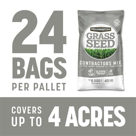 Pennington Contractors Mix Central Pallet 24 Pack 40 Lb Mixtureblend