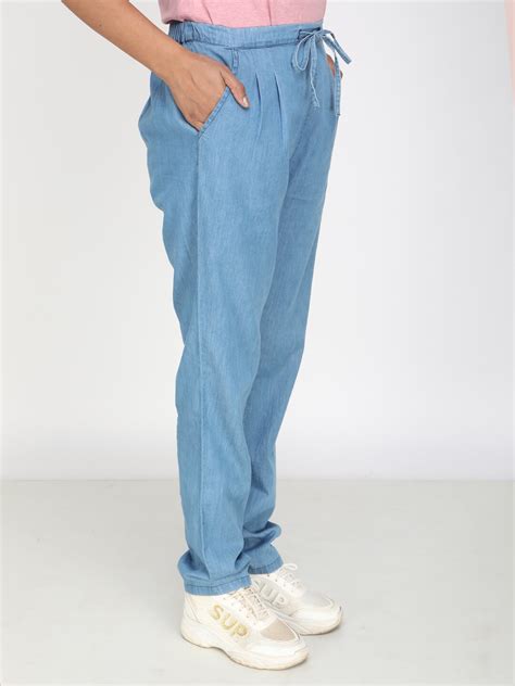 Women Denim String Trouser Young Fashion