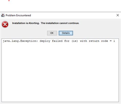 Windchill 112 Installation Aborts As Installatio Ptc Community