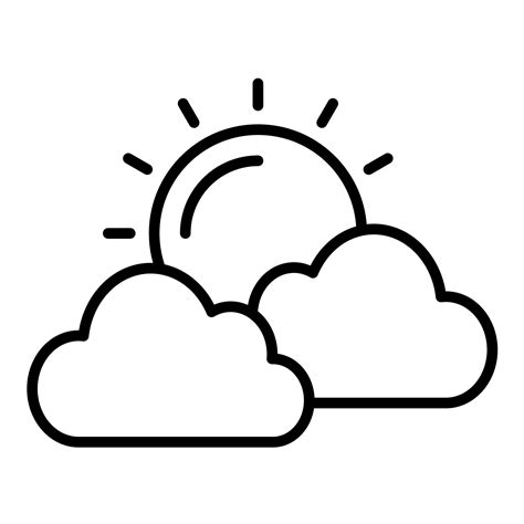 Cloudy Day Vector Icon 21654012 Vector Art At Vecteezy