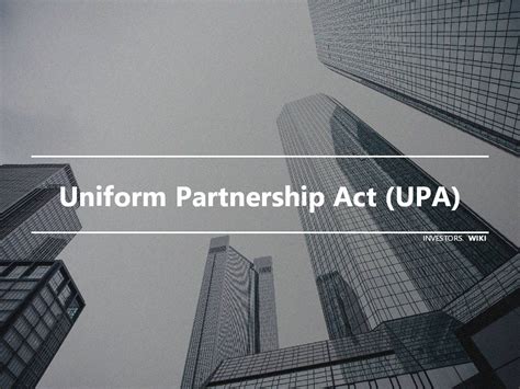 Uniform Partnership Act UPA Investor S Wiki