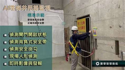 【營建工程墜落災害預防】ai電梯井吊掛監視 豐譽智慧動能 智慧工地系統 Youtube