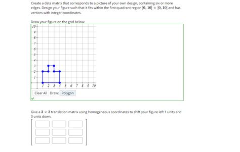 Solved Create A Data Matrix That Corresponds To A Picture Of Chegg