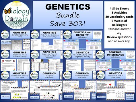 Genetics Bundle By Biologydomain Teaching Resources Tes