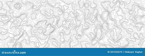 Retro Topographic Map Geographic Contour Map Abstract Outline Grid Vector Illustration Stock