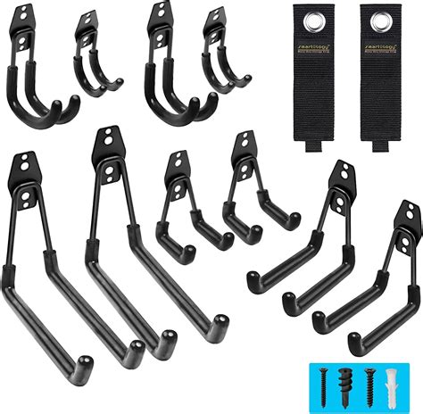 Garage Hooks 12 Pack Wall Storage Hooks With 2 Extension Cord Storage