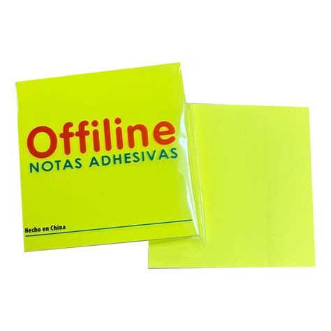 Notas Adhesivas 3x3 Neon Yellow Davis Office