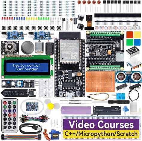 Sunfounder Esp32 Ultimate Starter Kit Compatible With Arduino
