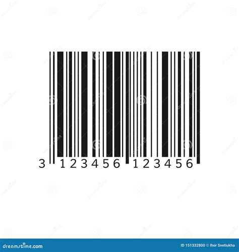 Unique Bar Code Striped Identification Information About Product