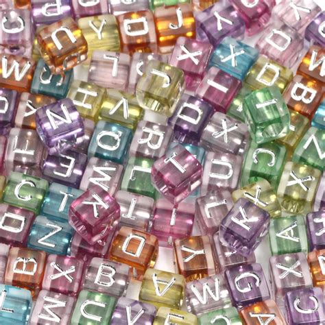 사각형 혼합 문자 알파벳 비즈 느슨한 스페이서 아크릴 비즈 쥬얼리 제작 팔찌 Diy 액세서리 6mm 100 개 200 개 500 개 Aliexpress
