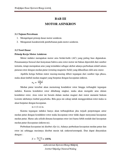 Principles Of Asynchronous Motor Operation Pdf