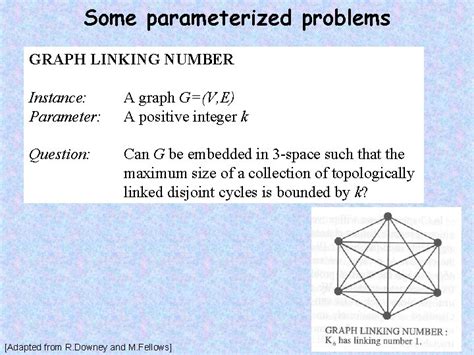 Algorithms For Hard Problems Parameterized Complexity Definitions Sample