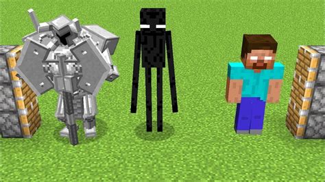 Ferrous Wroughtnaut Enderman Herobrine Youtube