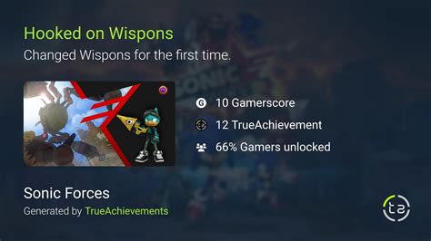 Hooked On Wispons Achievement In Sonic Forces