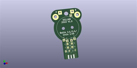 KiCAD Projects UniBalun By DG1JAN KiCad Rookie