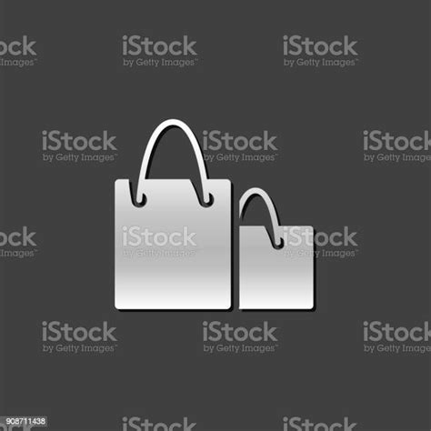 金屬圖示購物袋向量圖形及更多互聯網圖片 互聯網 剪貼畫 加號 Istock