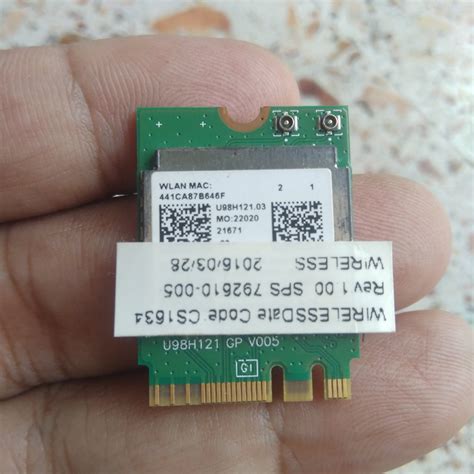 Jual Wifi Card Hp Ac Tu Wifi Internal Laptop Hp Ac Tu Wifi Card Rtl Be Hp
