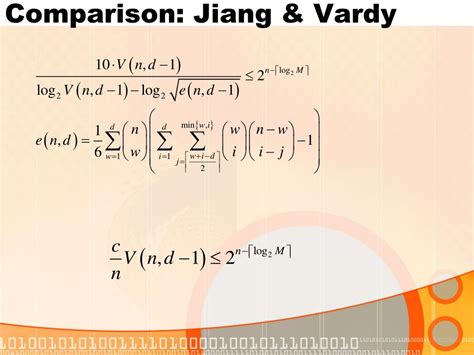 Ppt Some Notes On The Binary Gv Bound For Linear Codes Powerpoint