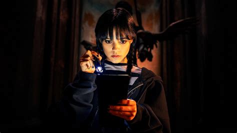 Wednesday Addams Hd Wallpaper Jenna Ortega As The Iconic Tv Show Character
