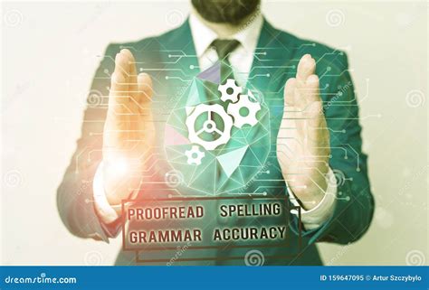 Handwriting Text Writing Proofread Spelling Grammar Accuracy Concept